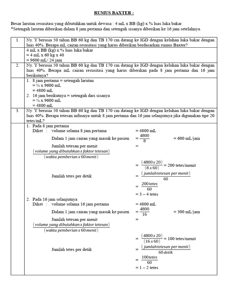 Baxter Dewasa | PDF
