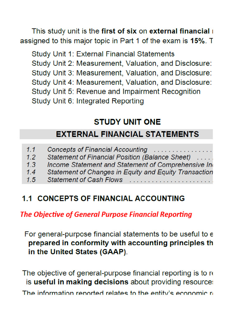 CMA Part 1 Unit 1 (2021) | PDF | Dividend | Income Statement