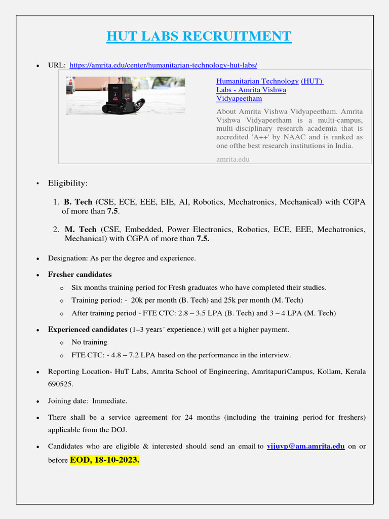 Requirements-Oct 23 | PDF