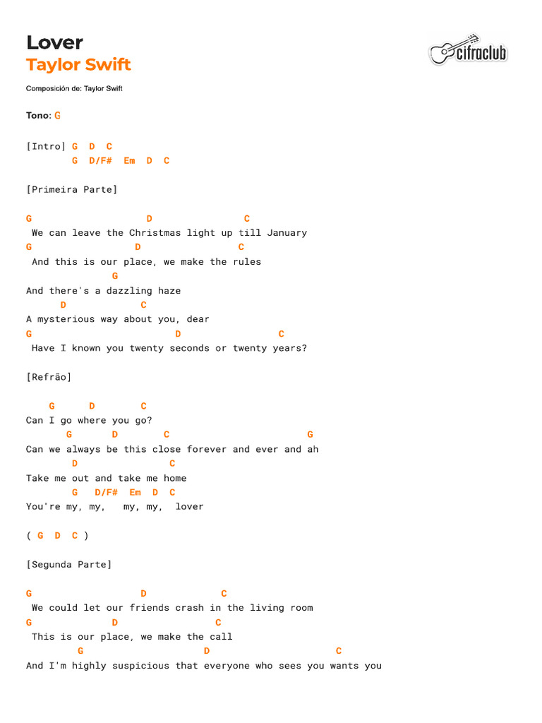 Lover Taylor Swift | PDF