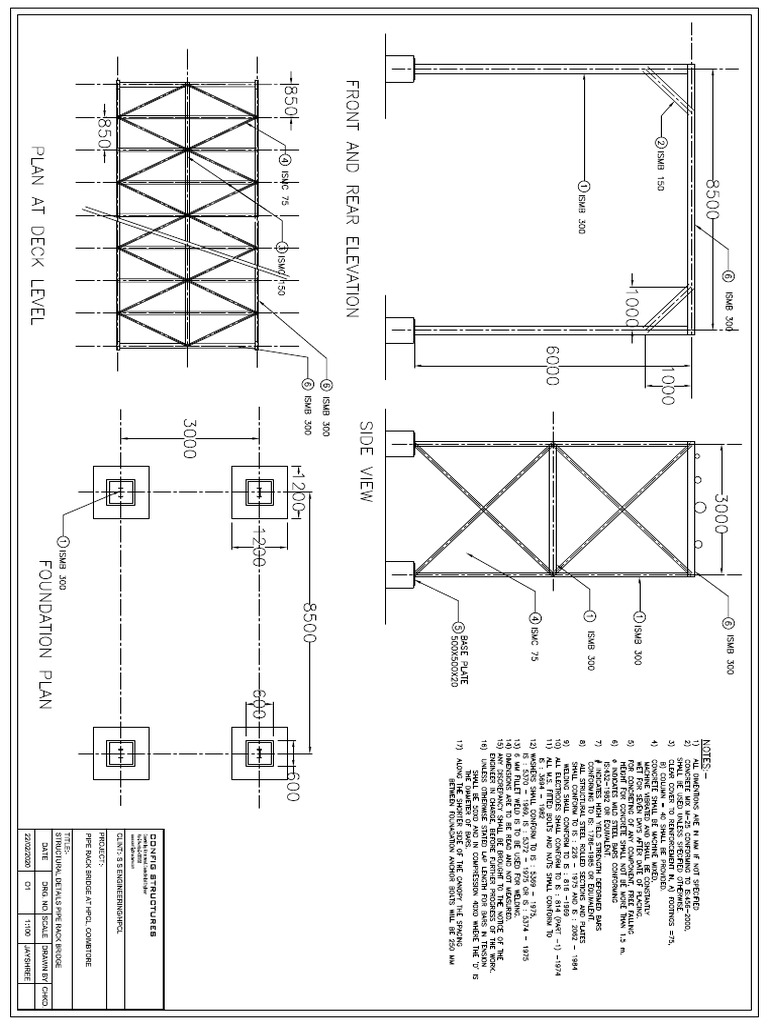 03 Pipe Rack Bridge 8.5 M | PDF