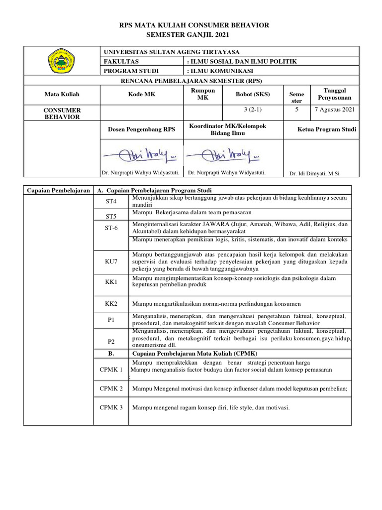 RPS Consumer Behavior - 21 | PDF