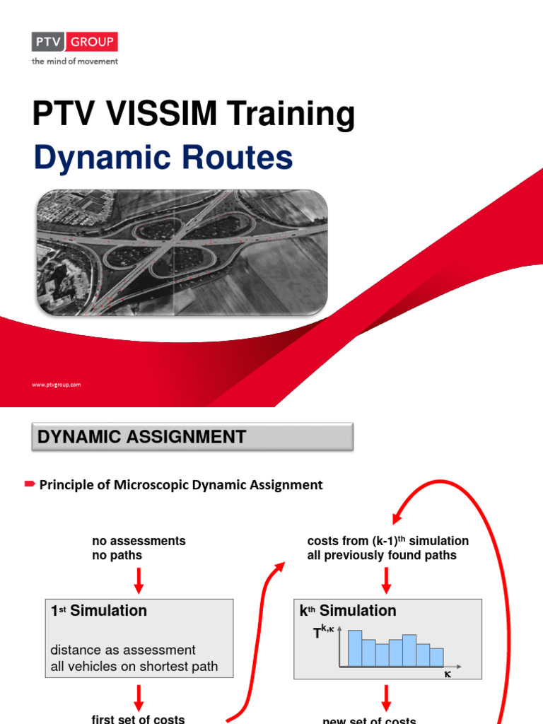 VISSIM Dynamic Assignment Training Guide | PDF | Matrix (Mathematics ...