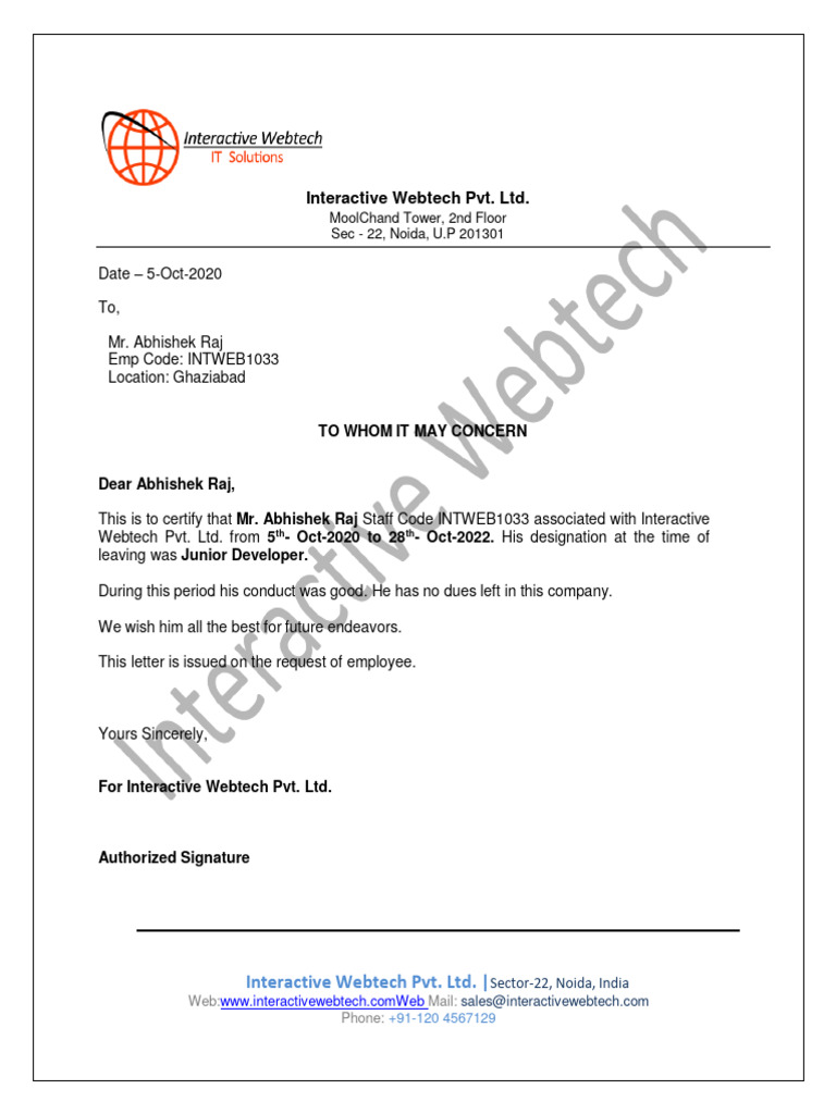 Exception Letter | PDF