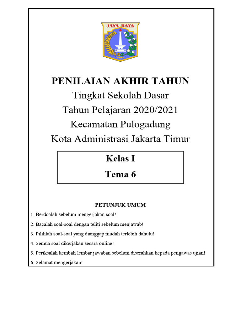 Pat Tema 9 KLS 5 SMT 2 | PDF