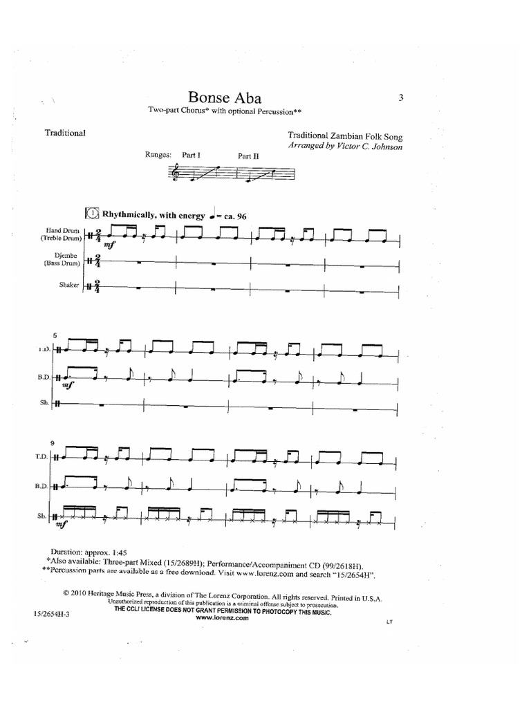 Bonse Aba 2 Vozes | PDF