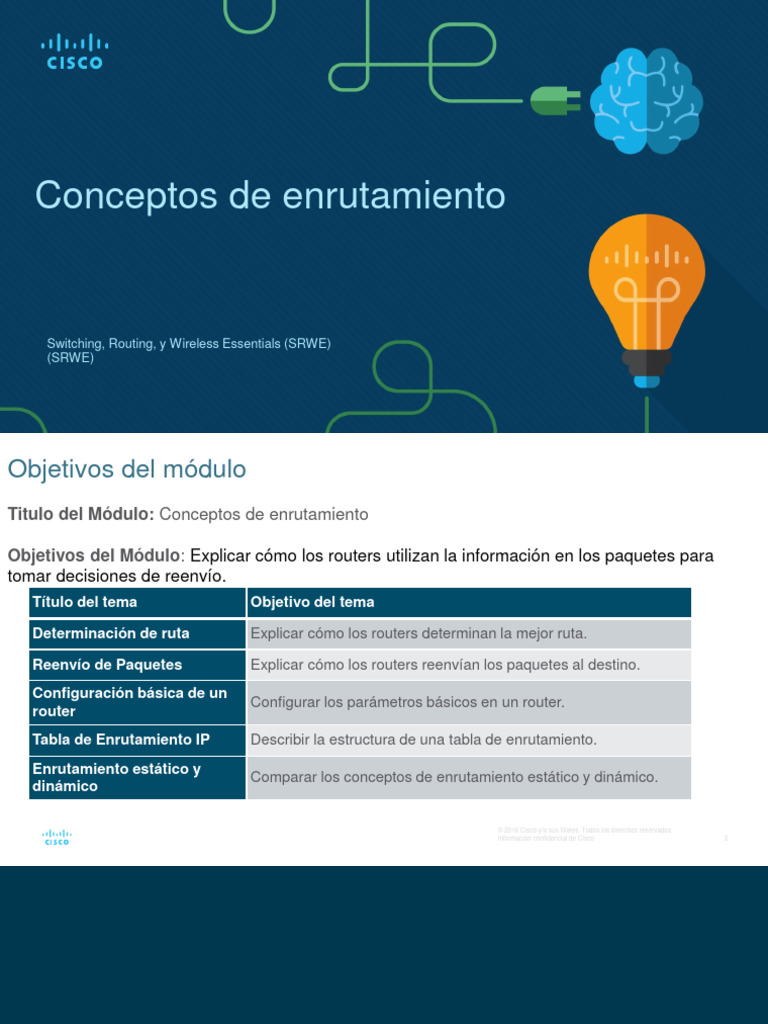 Conceptos de Enrutamiento NCr9v13 | PDF | Enrutador (Computación) | Protocolos de internet