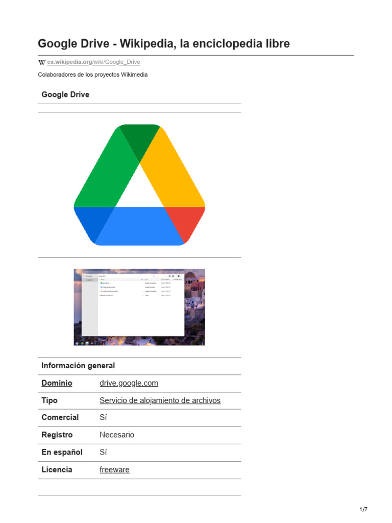 Google Drive - Wikipedia La Enciclopedia Libre 4 | PDF | Ingeniería ...