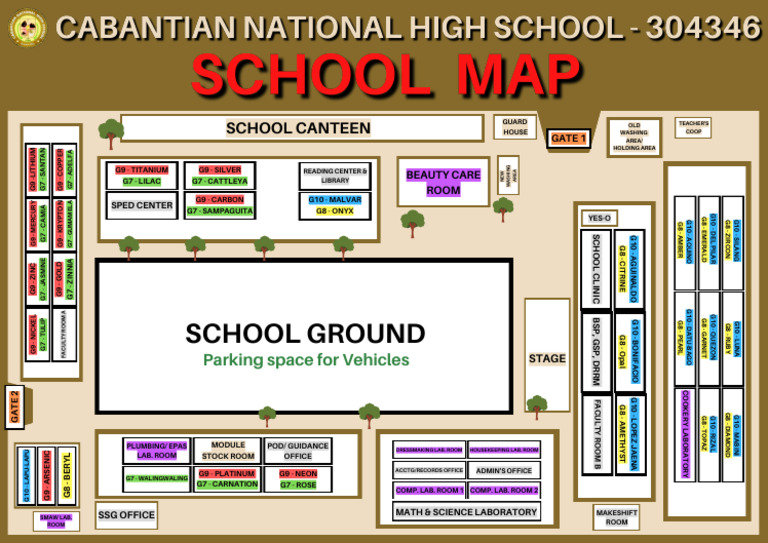 CNHS School Map '22-'23 | PDF | Chemical Substances | Natural Materials