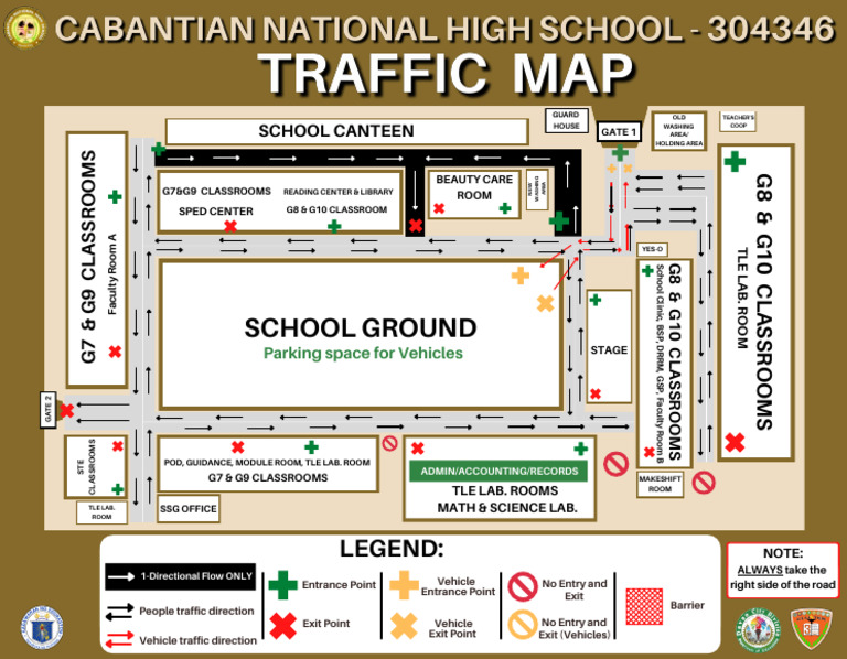 School Traffic Flow and Layout Map | PDF