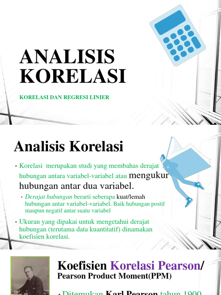 Analisis Korelasi-Koefisien Korelasi-Pearson | PDF