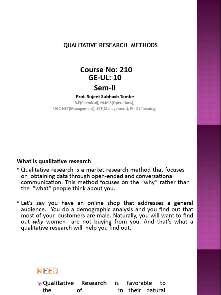 210-QRM-Part 1 | Download Free PDF | Qualitative Research | Methodology