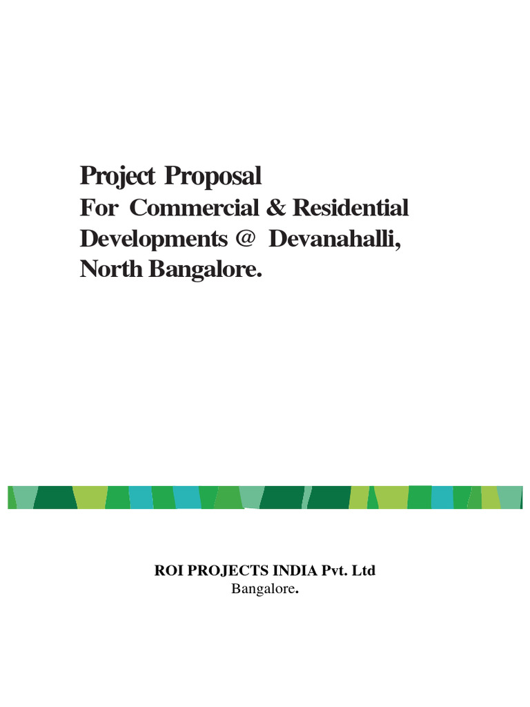 Projects Proposal at Devanahalli | PDF