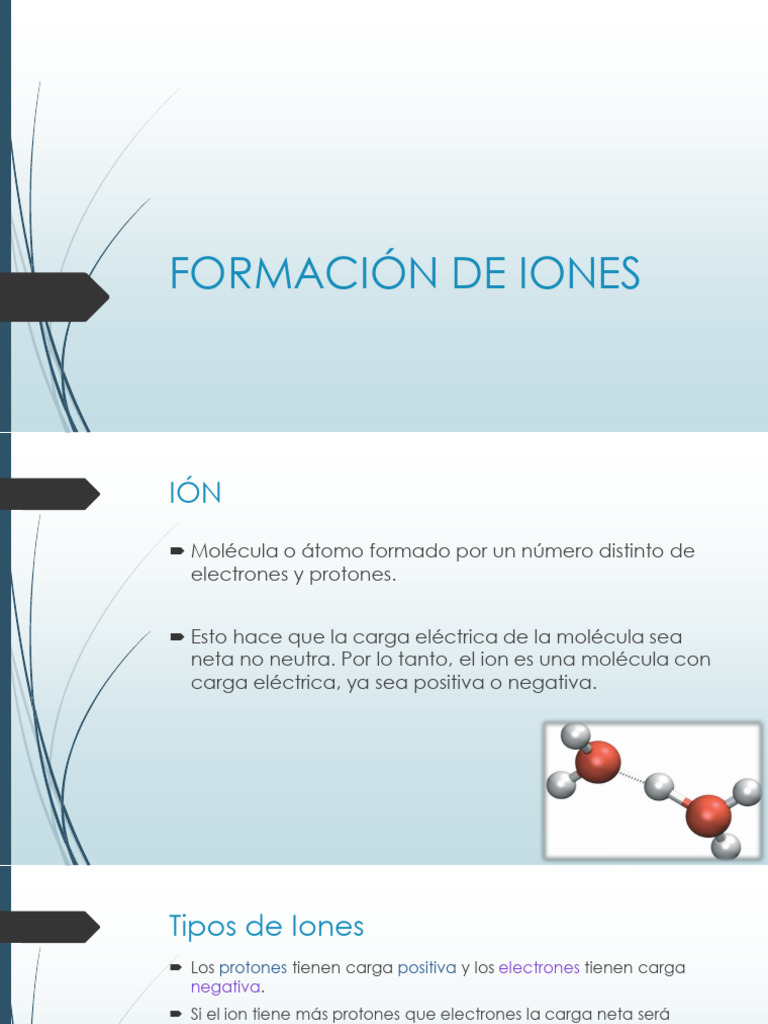 3.2. Formación de Iones | PDF