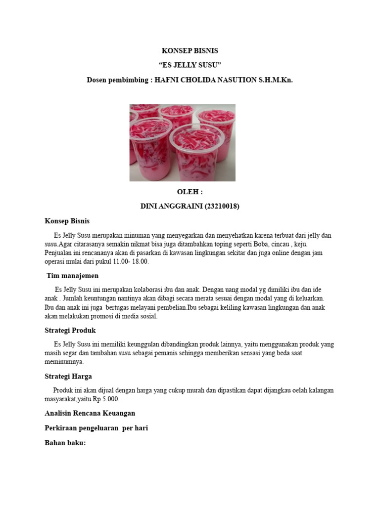 Konsep Bisnis | PDF