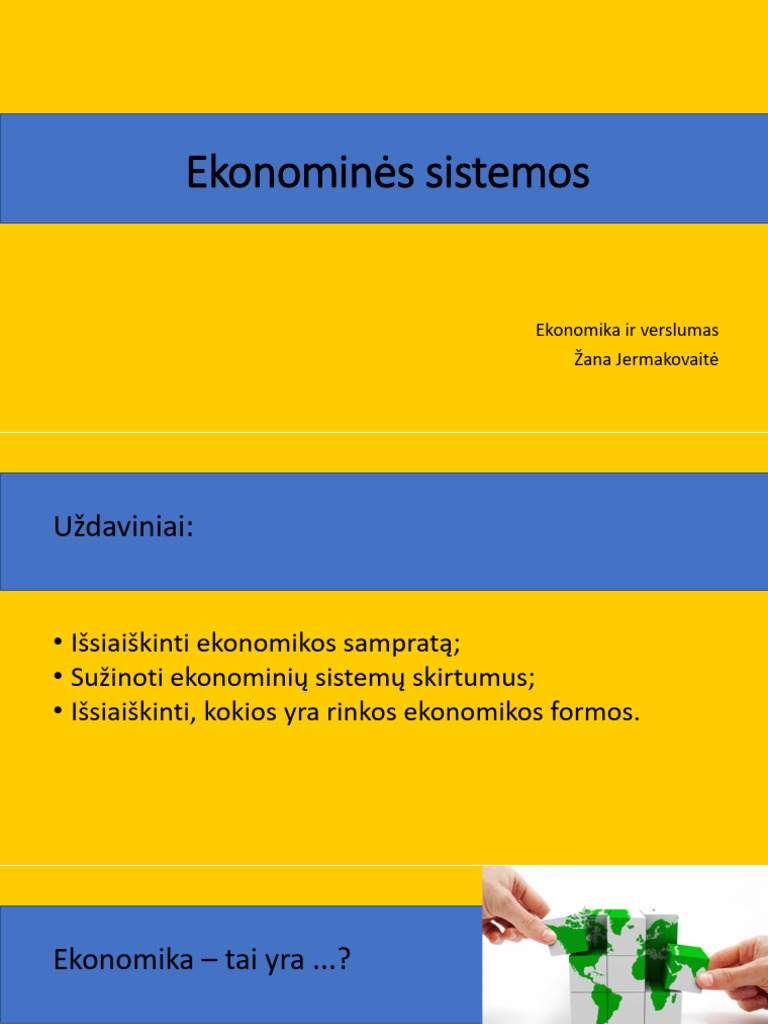 Ekonomines Sistemos | PDF