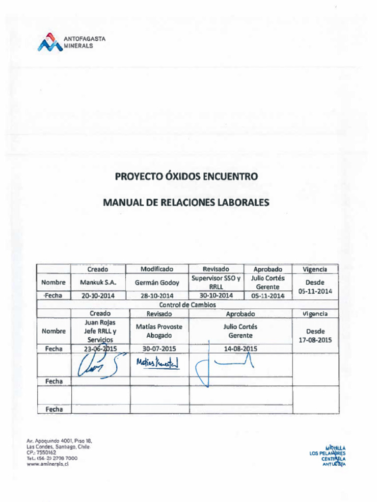 Manual de Relaciones Laborales | PDF