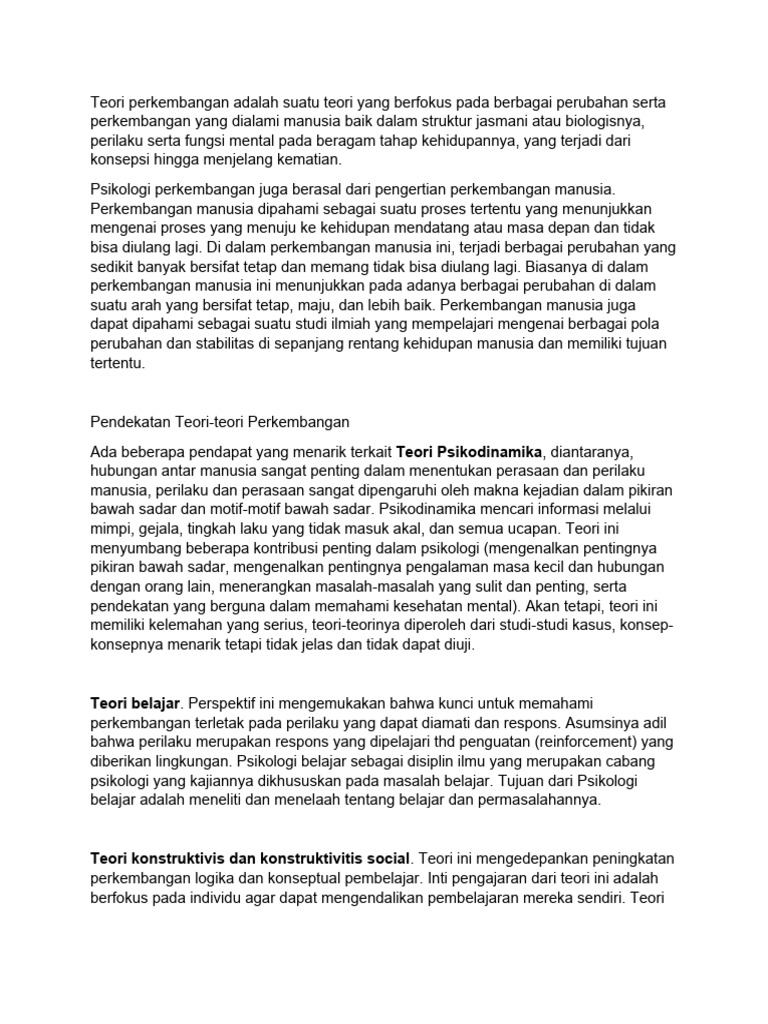 Psi Perkembangan | PDF