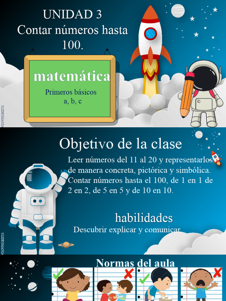 Contando hasta 100 en Matemáticas | PDF