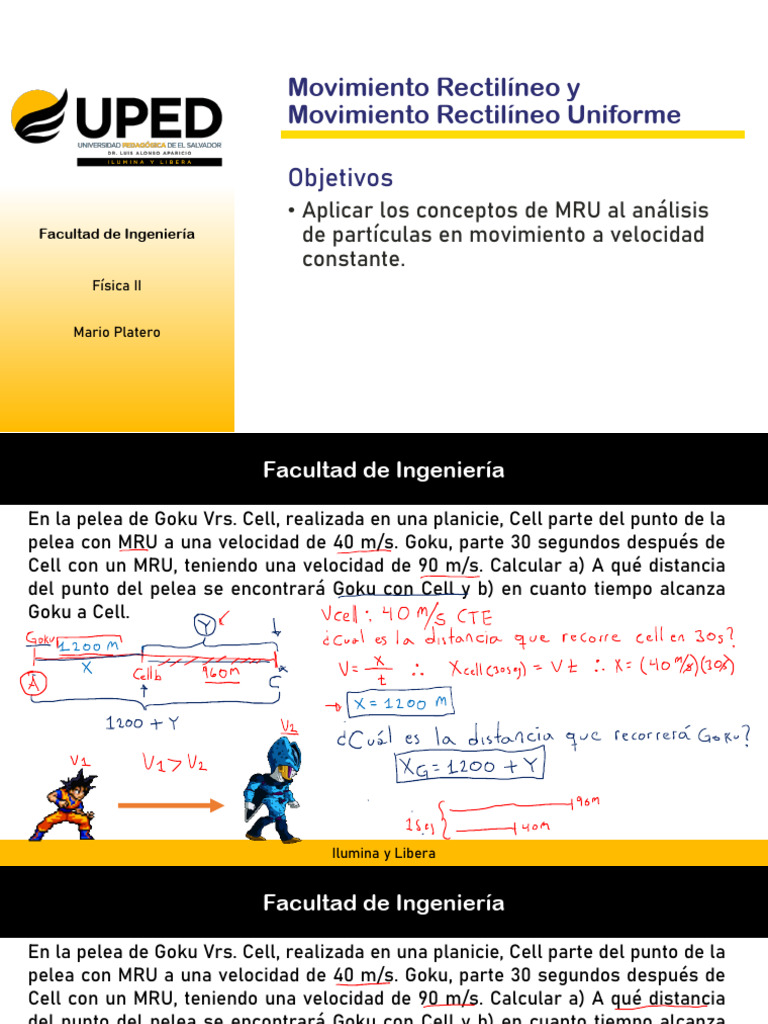 Sem02 - 01 | PDF | Velocidad | Aceleración