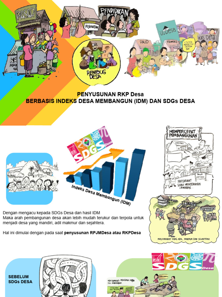 Penyusunan RKPDesa Menggunakan SDGs Dan IDM | PDF