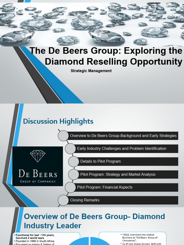 De Beers Assignment | PDF | Diamond | Logistics