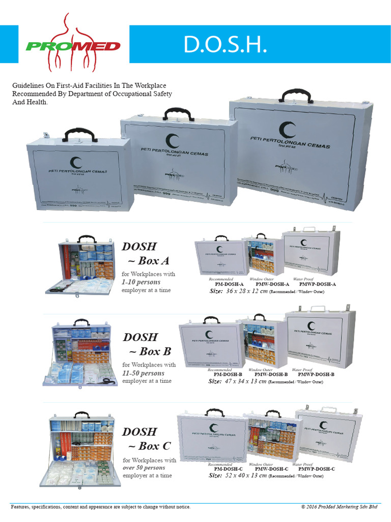 D.O.S.H.: Dosh Box A | PDF | First Aid