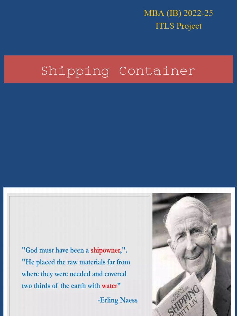 Shipping Containers | PDF | Containerization | Cargo