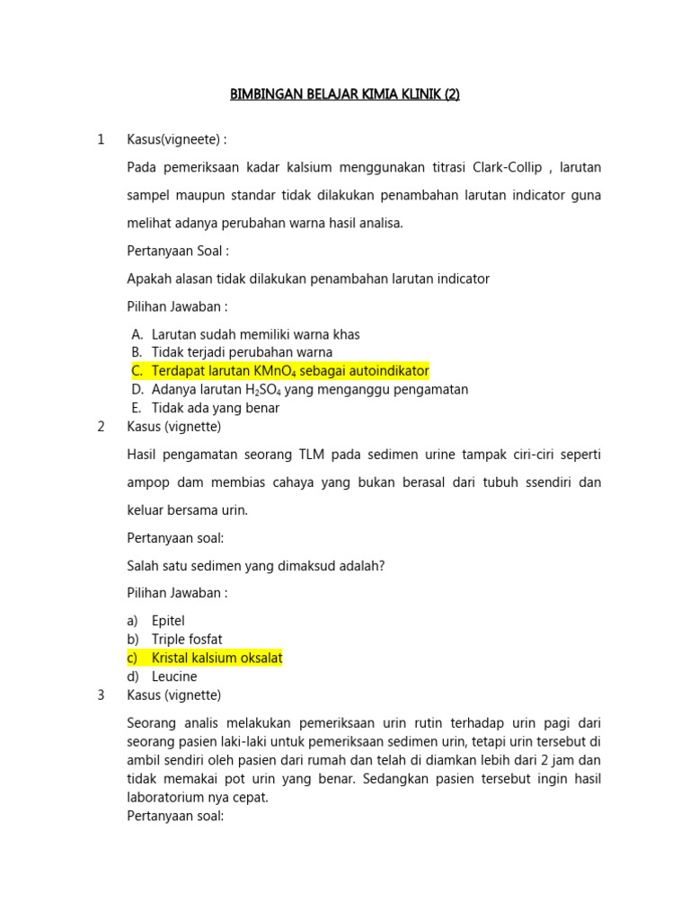 Kimia Klinik Pdf
