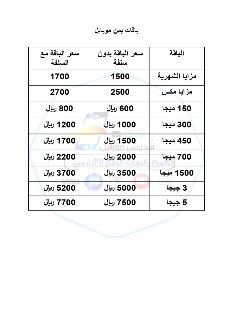 1647496419514 - flyme - عرض باقات يمن موبايل | PDF