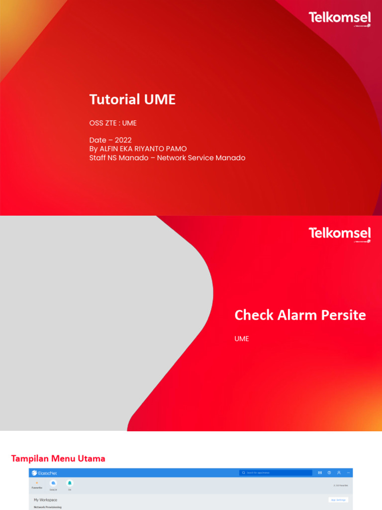 Handbook NOC - Tutorial UME | PDF