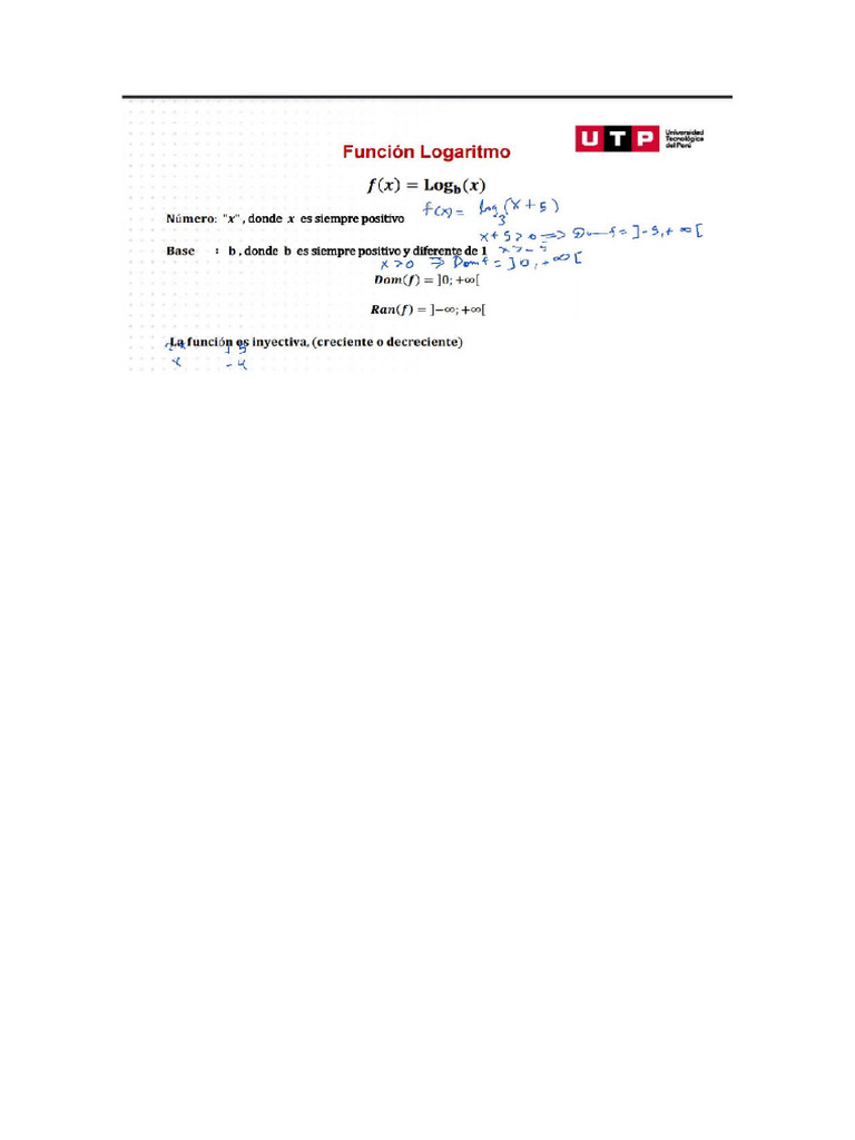 Funcion Logaritmo | PDF