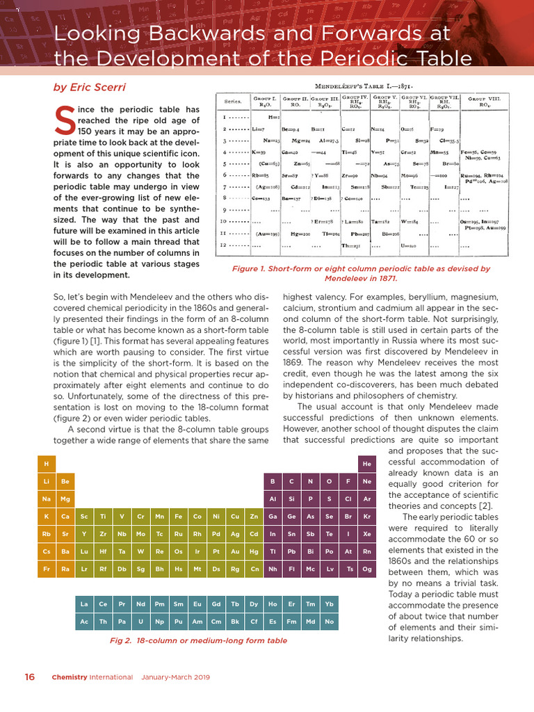 Development of Periodic Table | PDF | Periodic Table | Atomic Orbital