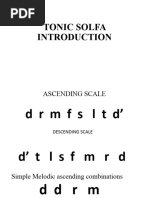 Tonic Sol-fa Notation Guide | PDF | Scale (Music) | Musicology