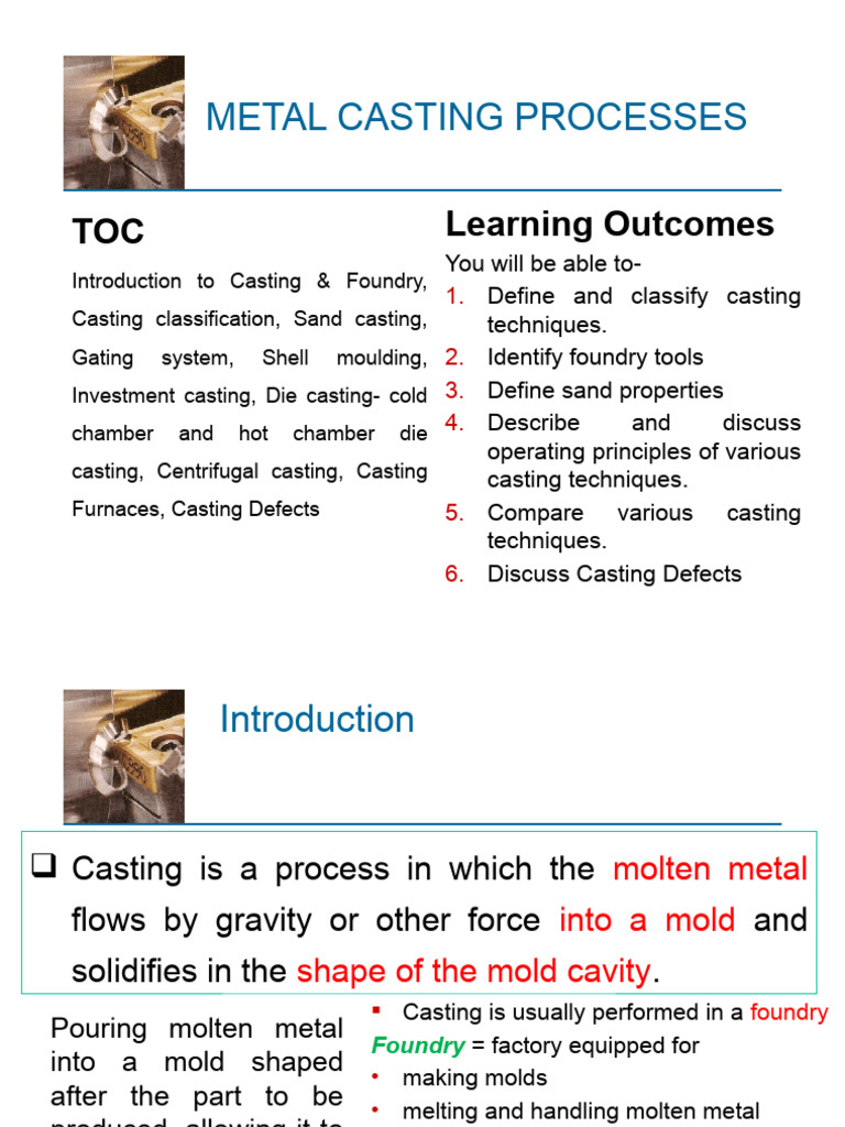 Chap 4-CastingProcesses | PDF | Casting | Foundry