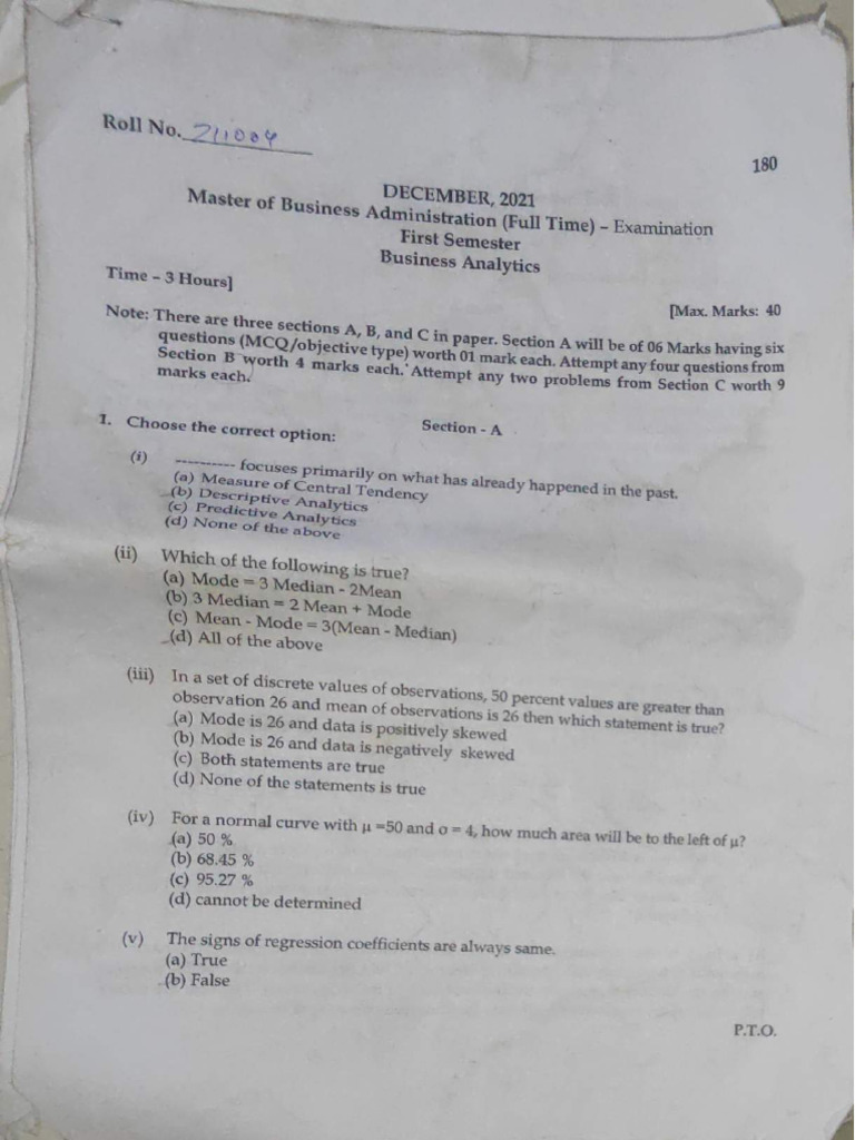 First Sem Papers | PDF