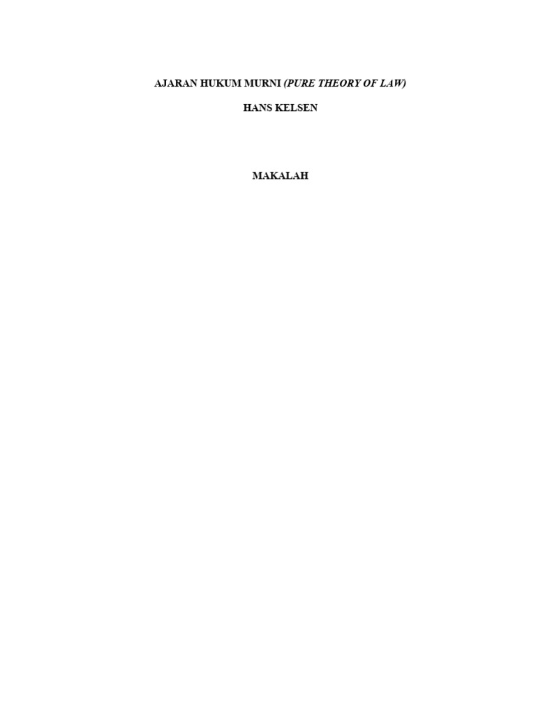 Hans Kelsen | PDF
