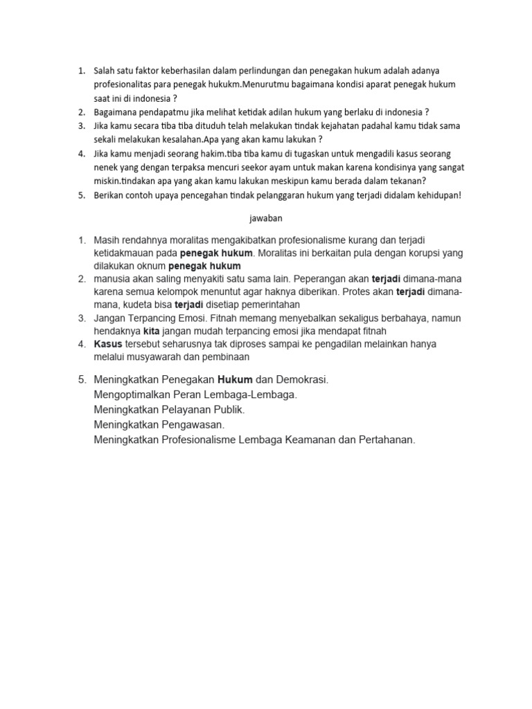 Salah Satu Faktor Keberhasilan Dalam Perlindungan Dan Penegakan Hukum ... Salah Satu Faktor Keberhasilan Dalam Perlindungan Dan Penegakan Hukum ...
