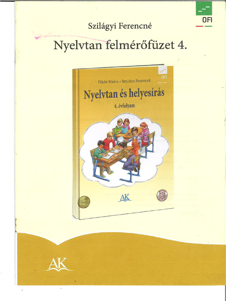 Nyelvtan Felmérőfüzet 4. | PDF