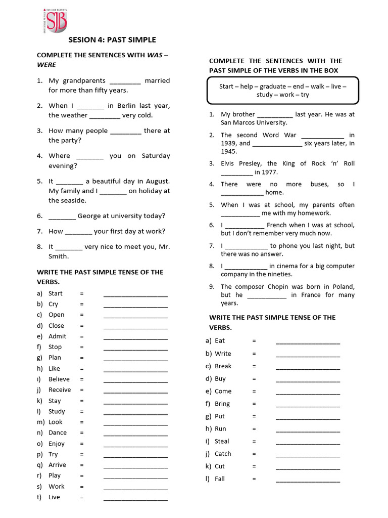 Past Simple | PDF