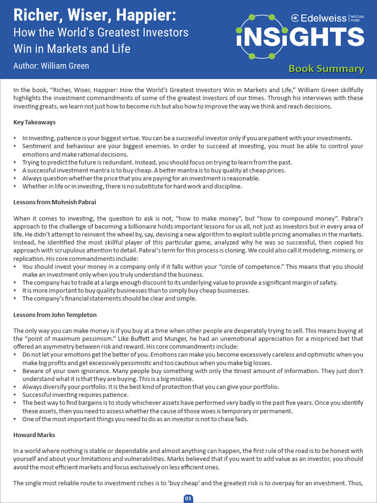 Investment Wisdom from Top Investors | PDF | Investing | Stocks