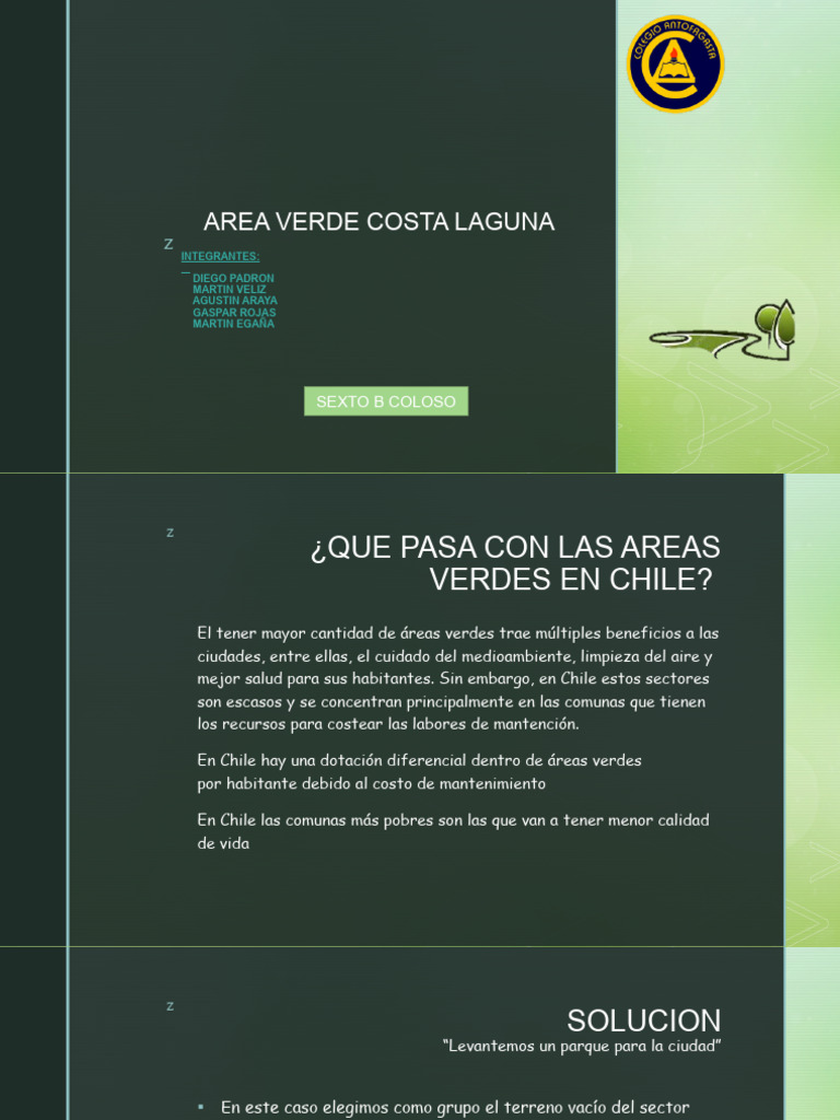 Presentacion, Area Verde Grupo de Tecnologia | PDF