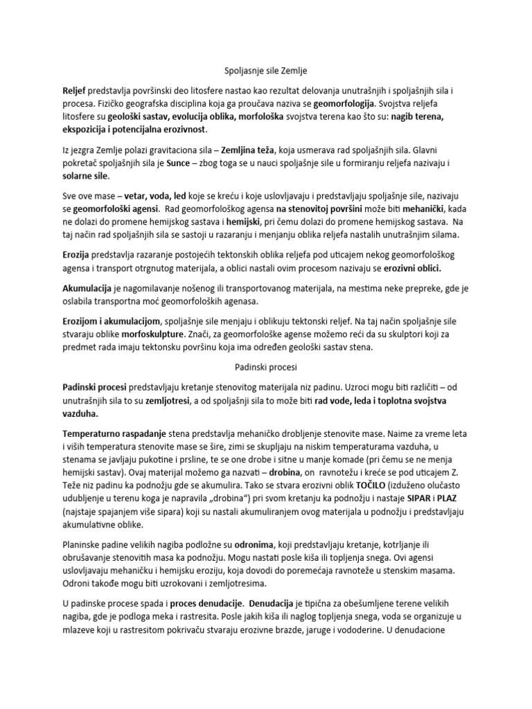 Spoljasnje Sile Zemlje | PDF