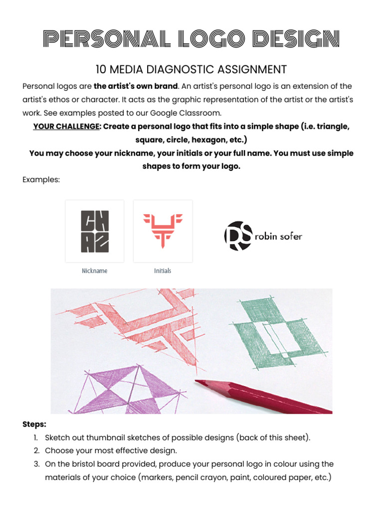 Diagnostic: Personal Logo Design | PDF