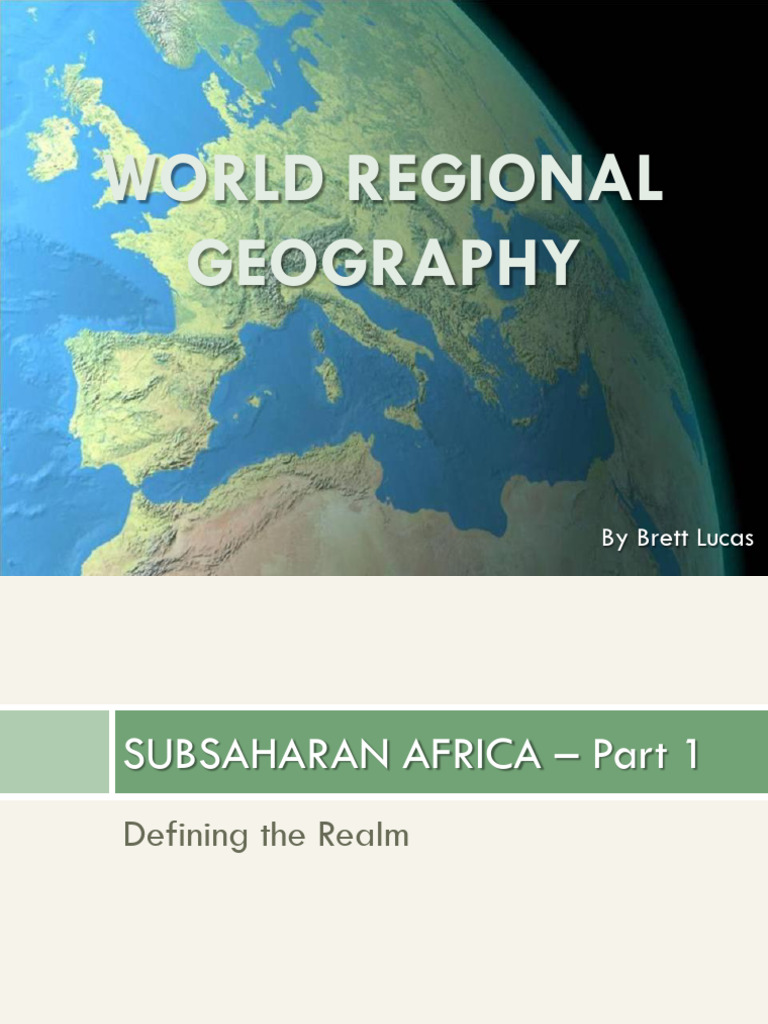 Africa World Regional Geography | PDF