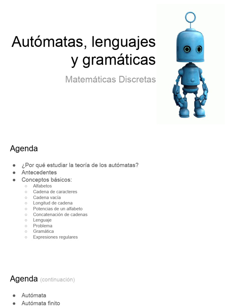 10 Autómatas | PDF | Lenguaje de programación | Cadena (informática)