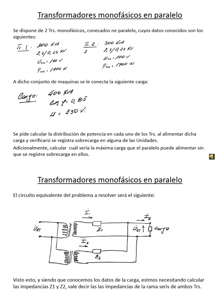 8 - Transformadores en Paralelo | PDF