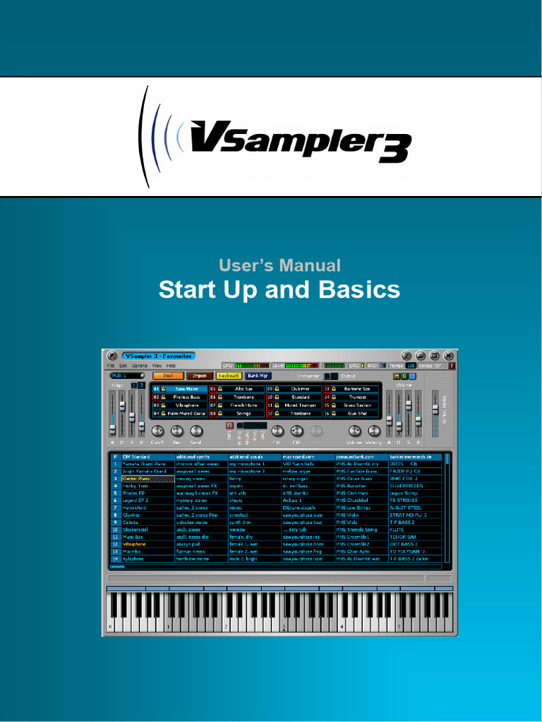 VSampler3 User Manual - Part 1 | PDF