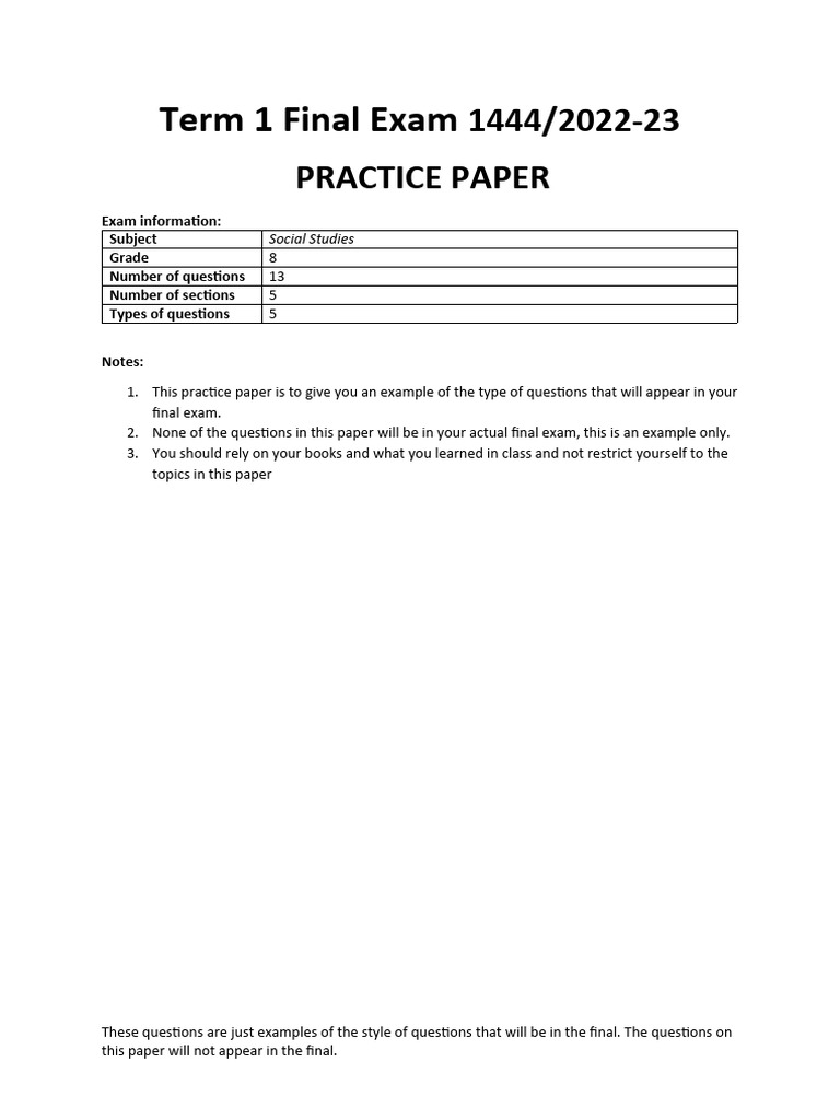 Answer Key Social Studies Grade 8 Practice Sheet | PDF | Map | Cartography