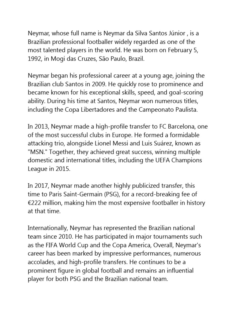Neymar | PDF